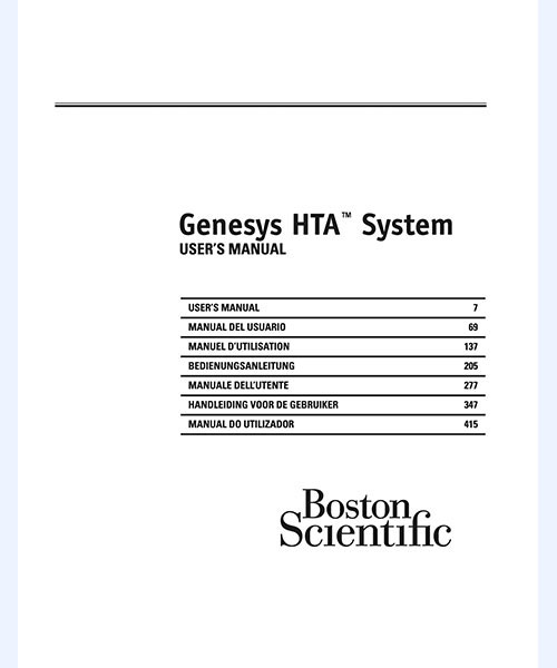 Genesys HTA System User’s Manual – Minerva Surgical, Inc