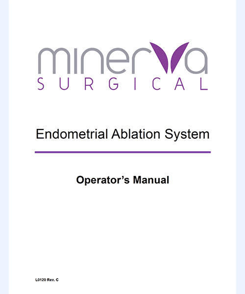 Minerva ES Operator's Manual - Minerva Surgical, Inc