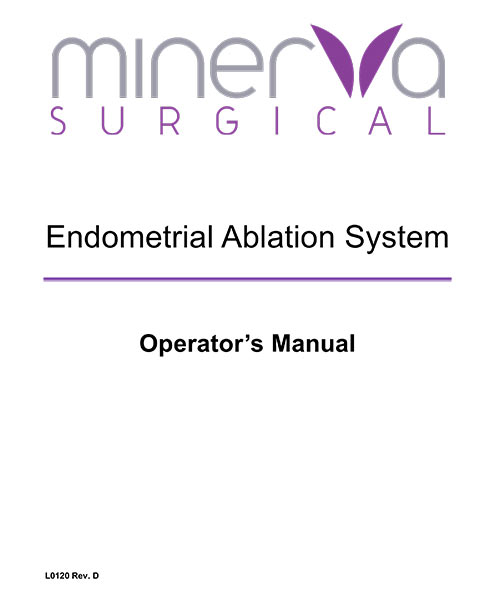 Minerva ES Operator's Manual - Minerva Surgical, Inc